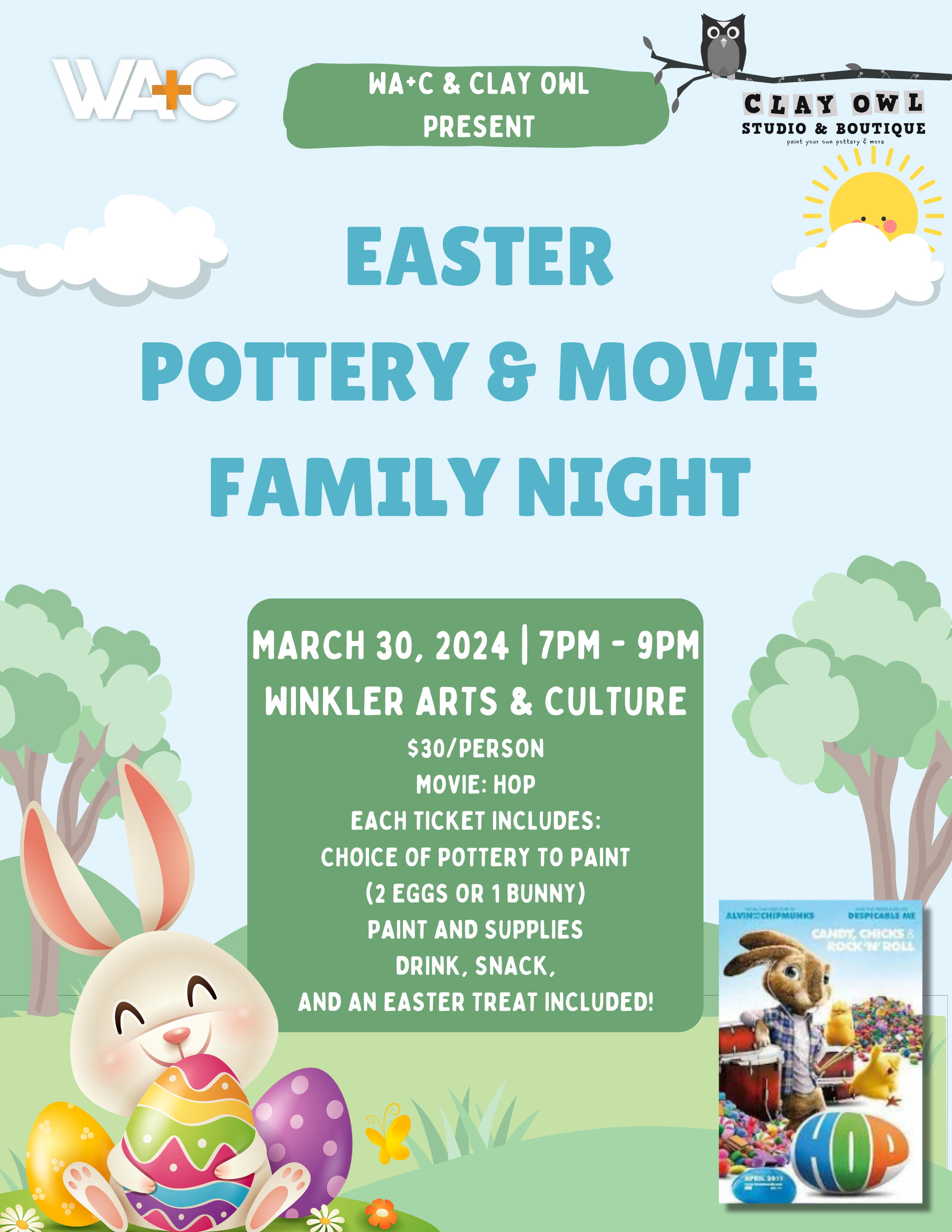 Pottery & Movie Family Night! - Winkler Arts + Culture