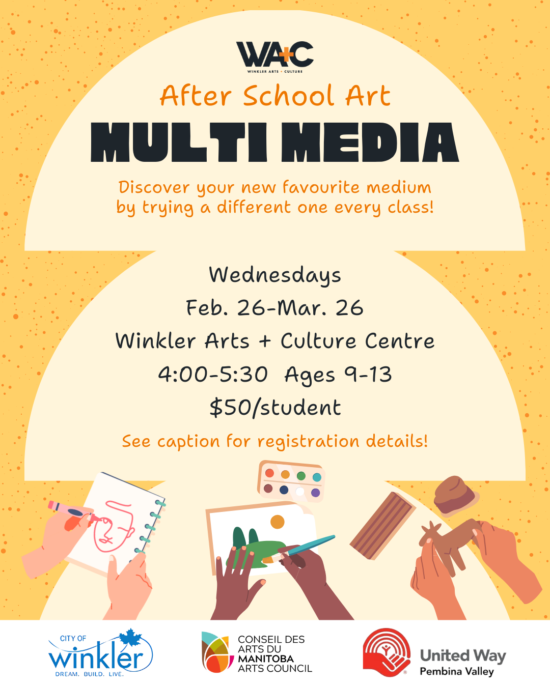 After School Art: Multi Media - Winkler Arts + Culture